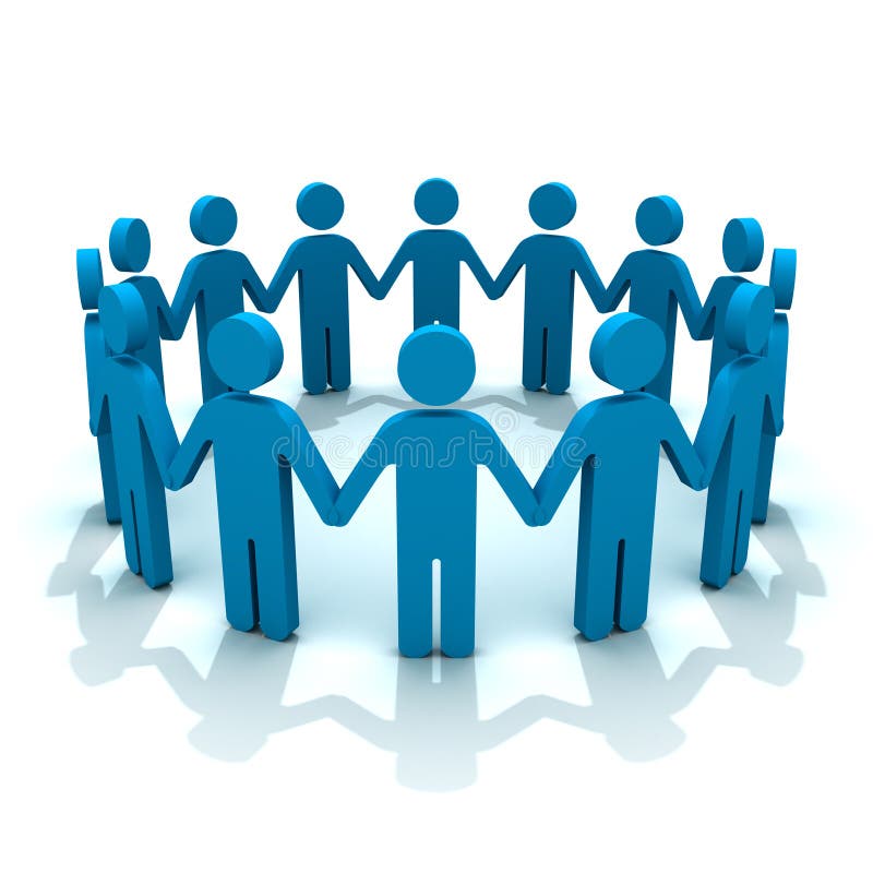 Power of Teamwork stock illustration. Illustration of chain - 184862