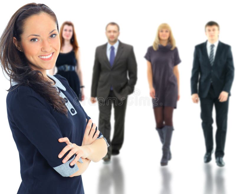 Team stock photo. Image of colleague, female, happy, foreground - 27017342