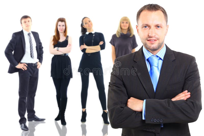 Leader Welcoming To the Team Stock Photo - Image of isolate, company ...