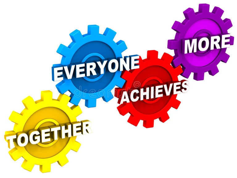 Together Everyone Achieves More Stock Illustrations – 214 Together ...