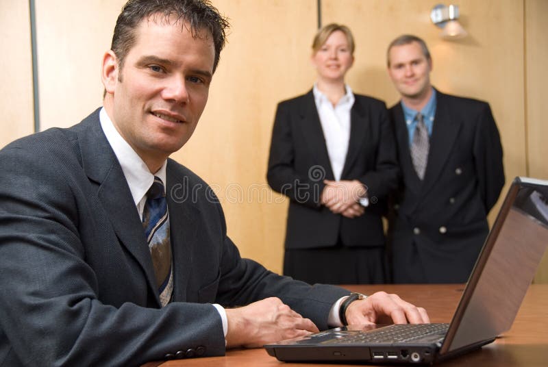 Team of 3 stock photo. Image of business, boardroom, three - 2199104