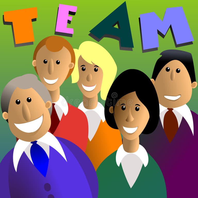 Team stock vector. Illustration of businessmen, collaboration - 5869216