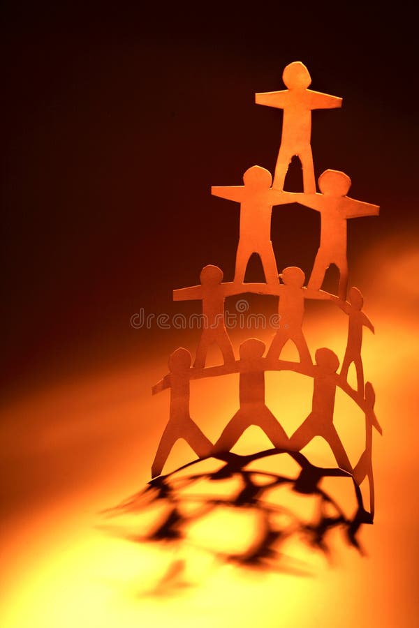 Teamwork Support Working Team Human Pyramid Stock Photos - Free ...