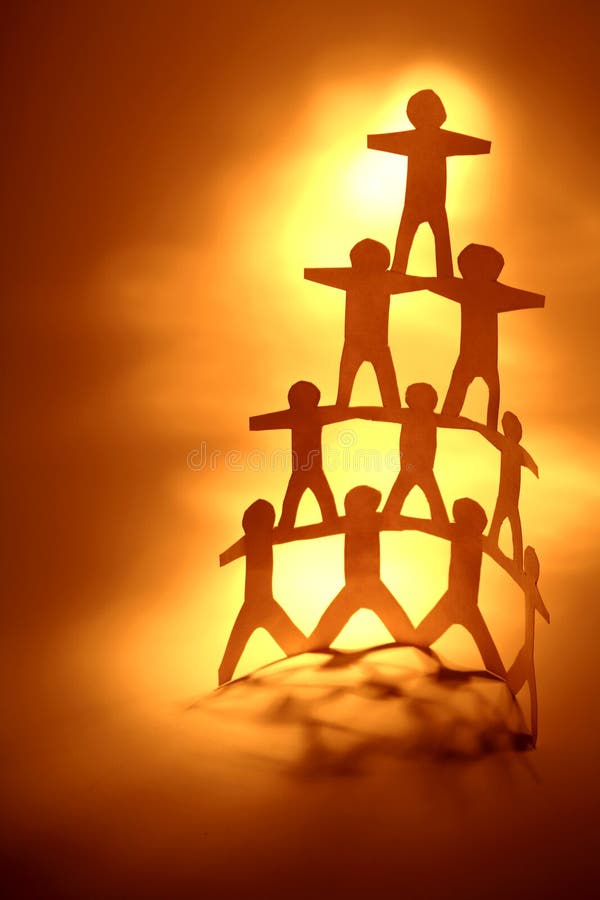 Teamwork Support Working Team Human Pyramid Stock Photos - Free ...