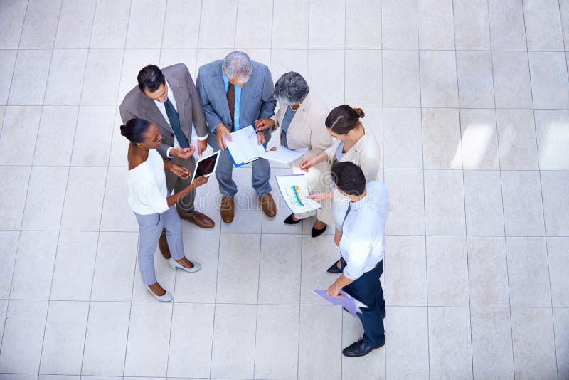 A-Team Analysis. a Group of Diverse Businesspeople Standing and ...