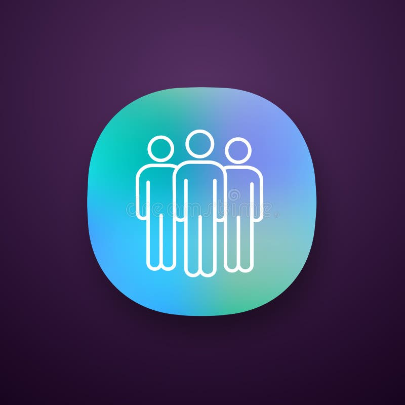 Team app icon stock vector. Illustration of meeting - 175554893