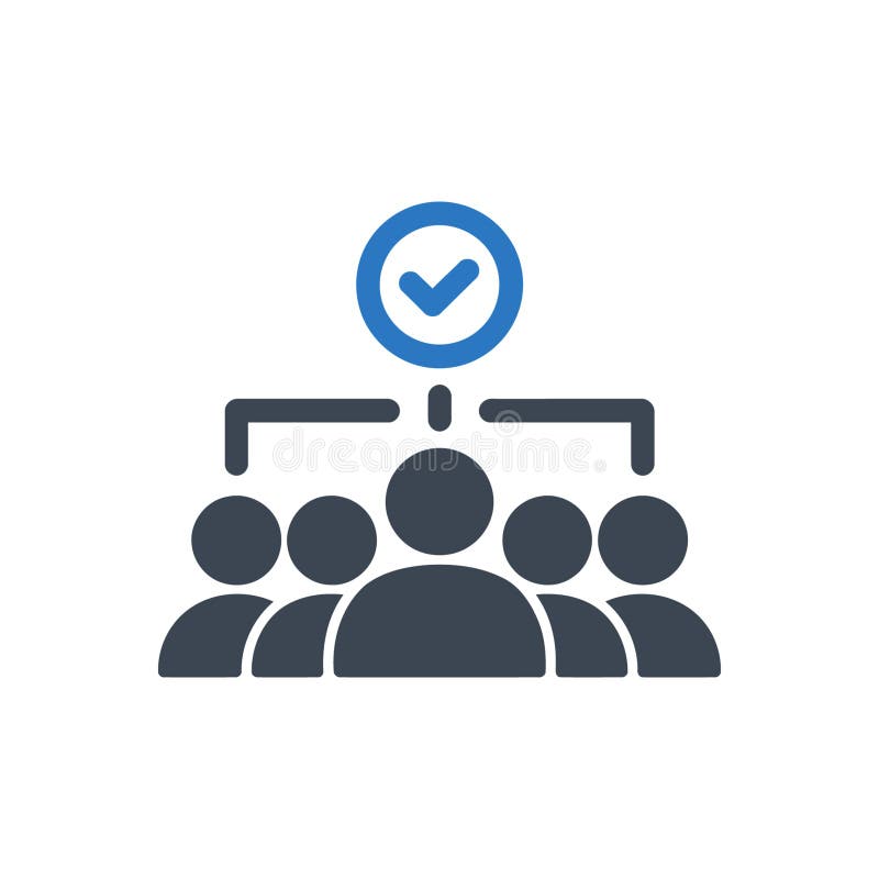 Team Approval Leadership Icon Stock Vector - Illustration of icon ...