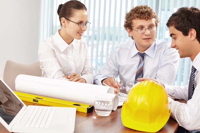 Team of architects stock photo. Image of corporate, architect - 75985176