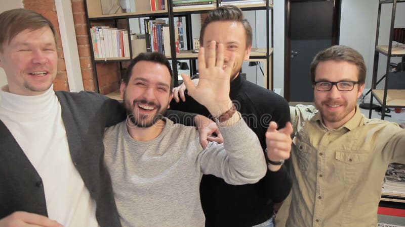 Team Architects Having Fun in Front of Camera in Office Architect ...