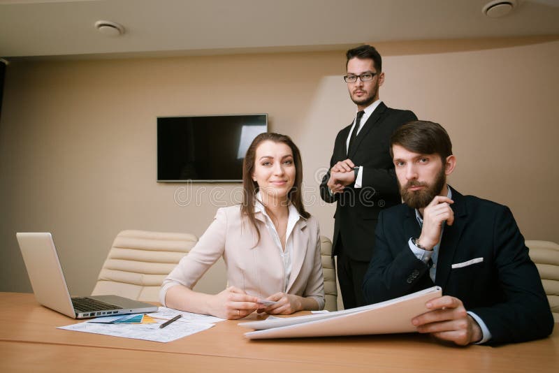 Team of Architects Meeting in Office Stock Photo - Image of design ...