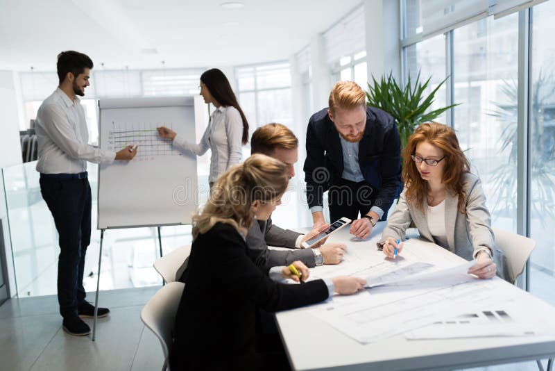 Team of Architects Working Together on Project Stock Photo - Image of ...