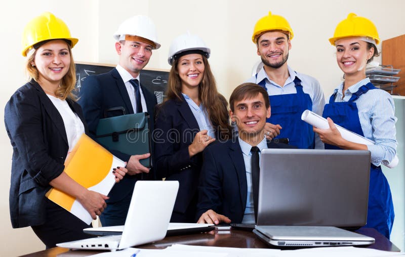 Team Of Architectural Engineers Stock Photo - Image of people, office ...