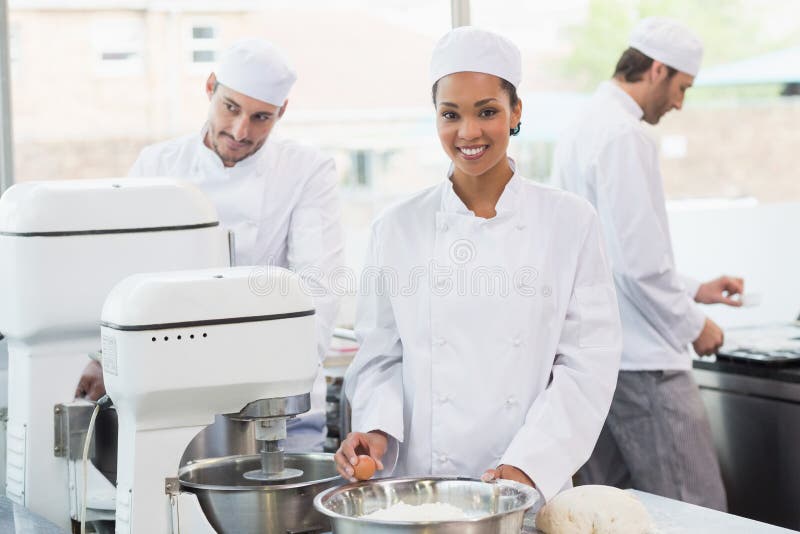 Team of Bakers Working Together Stock Image - Image of business, chef ...