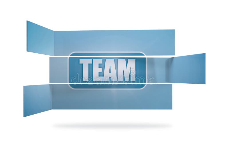 Team Banner on Abstract Screen Stock Illustration - Illustration of ...