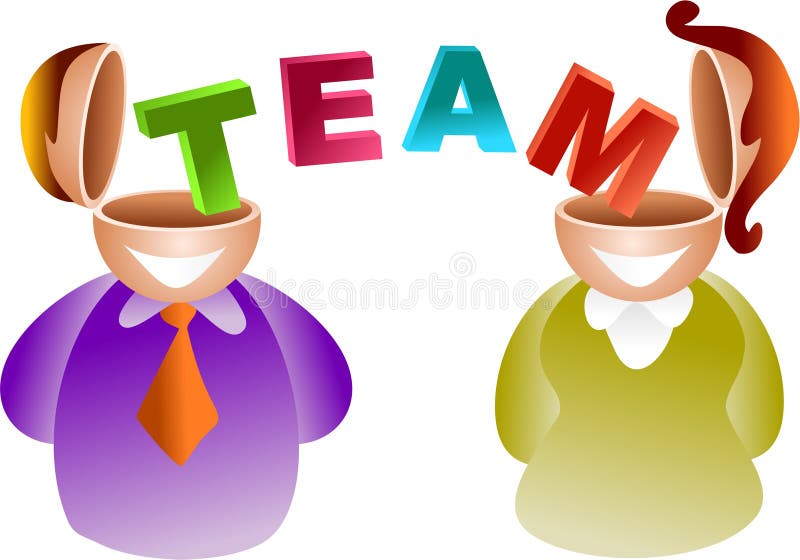Team brain stock illustration. Illustration of business - 698297