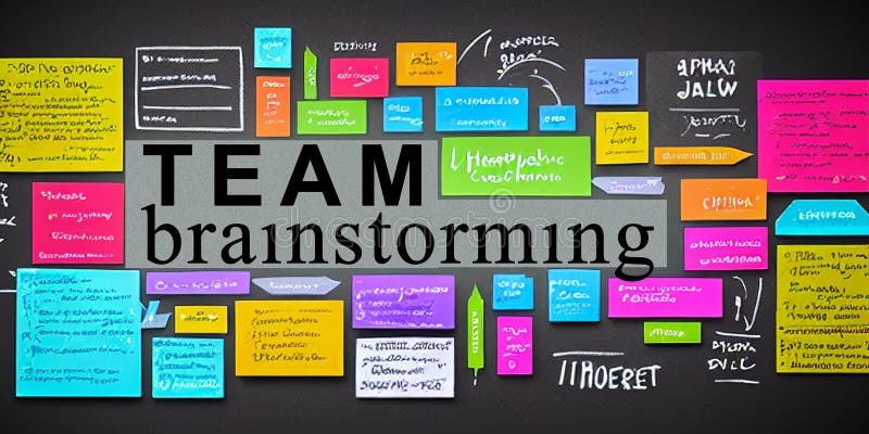 Team Brainstorming Background. Project Planning. Generative Ai Stock ...