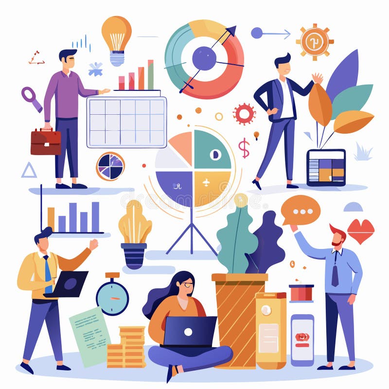 Team Brainstorming, Planning, and Analyzing Data for Project Succes ...