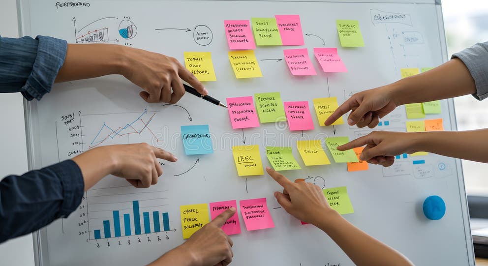 Team Brainstorming Session: Collaborative Project Planning on ...