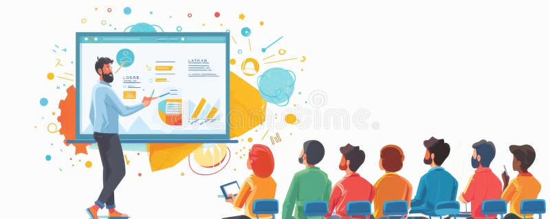 Team Brainstorming Session with Creative Concepts and Business Icons on ...