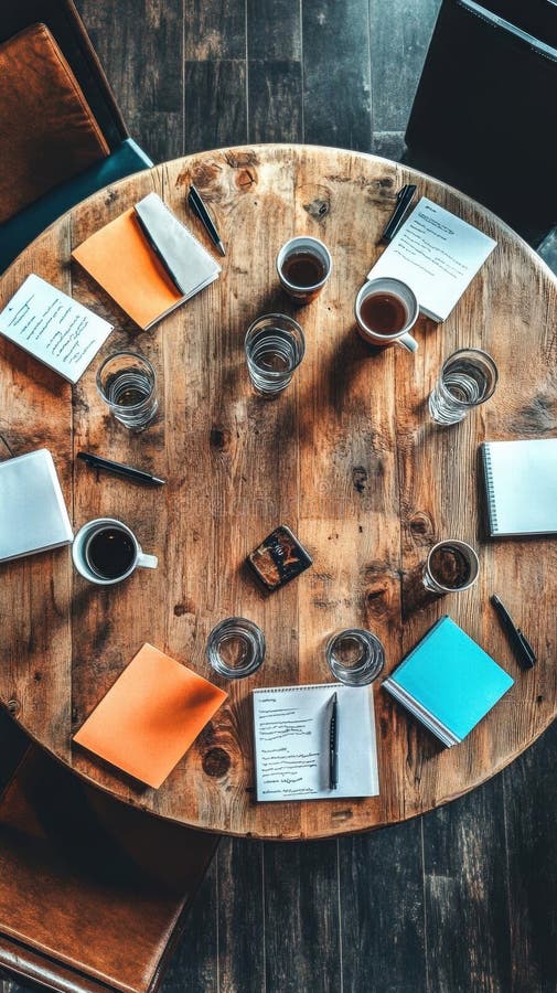 Team Brainstorming Session, Ideas, Collaboration, and Coffee Fueling ...