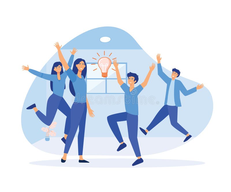 Team Brainstorming. Success Managers Team, Creative People Have New ...