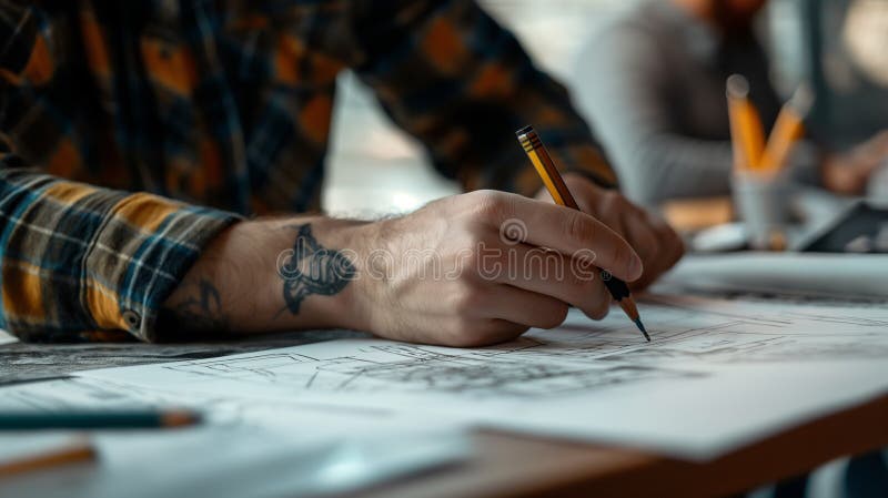 Team of Branding Specialists Designing a Logo and Visual Identity Stock ...