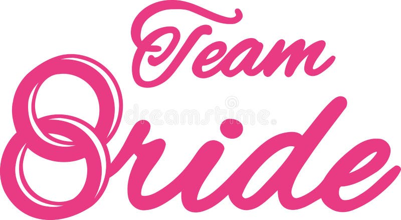 Team Bride with Wedding Rings Stock Vector - Illustration of engagement ...