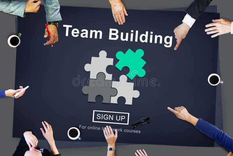 Team Building Business Collaboration Development Concept Stock Photo ...
