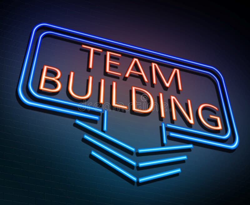 Team building concept. stock illustration. Illustration of concept ...