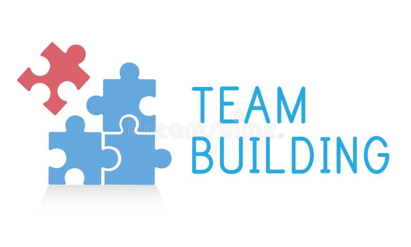 Team Building Group Work Concept Stock Illustration - Illustration of ...