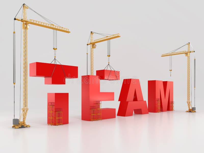 Team building. stock illustration. Illustration of synergy - 48194729