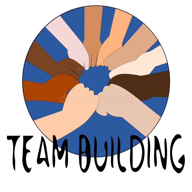 Team Building stock vector. Illustration of circle, teambuilding - 59791387