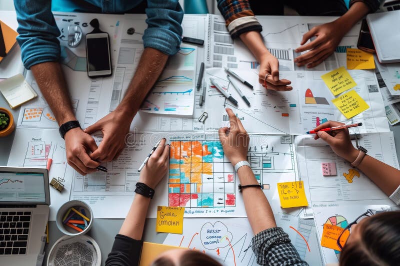 Team building. Team work stock illustration. Illustration of ...