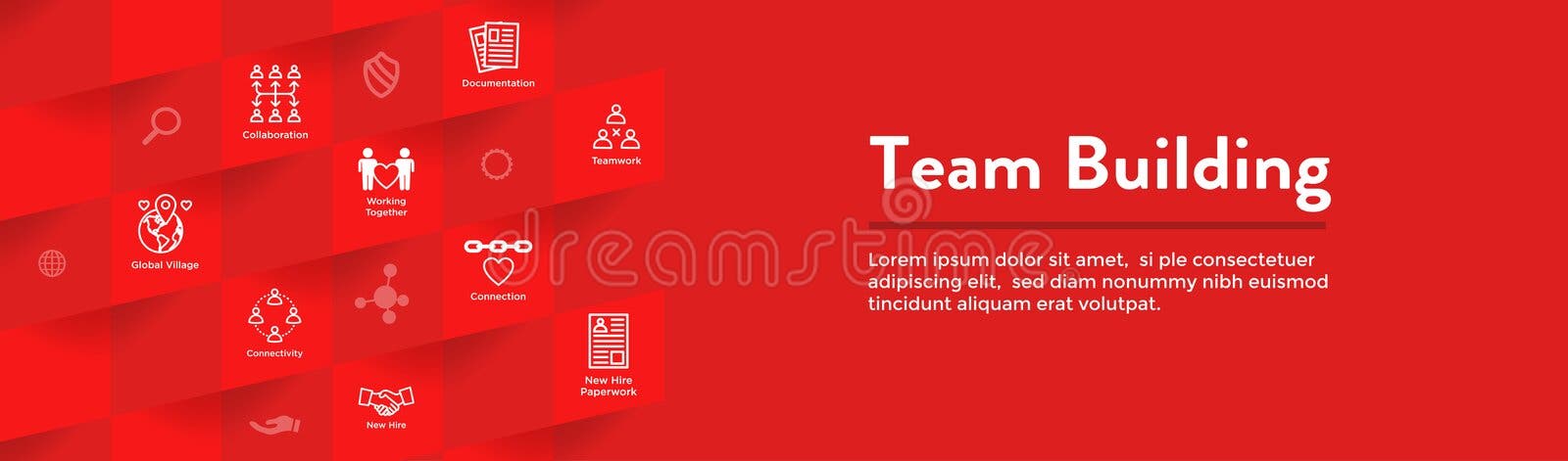 Teamwork Header stock vector. Illustration of poster - 113792440