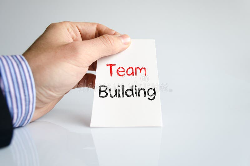 Team building text concept stock image. Image of community - 88895487