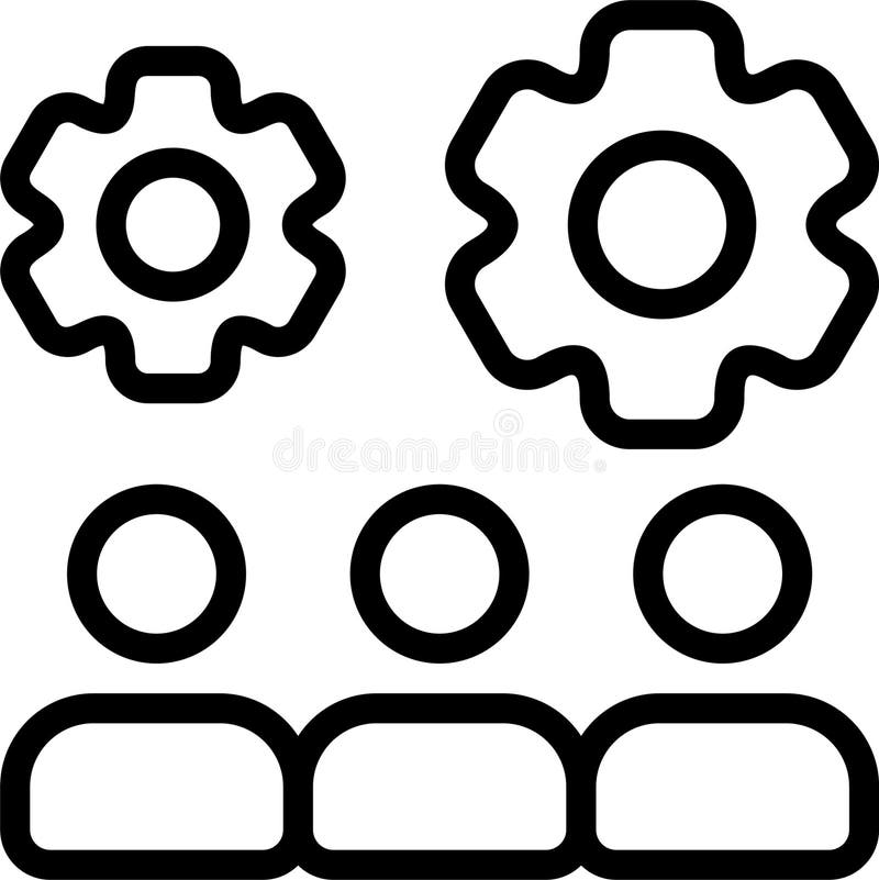 Team Building Vector Icon stock vector. Illustration of staff - 388702923