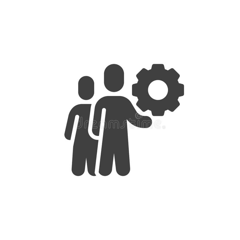 Team building vector icon stock vector. Illustration of graphics ...