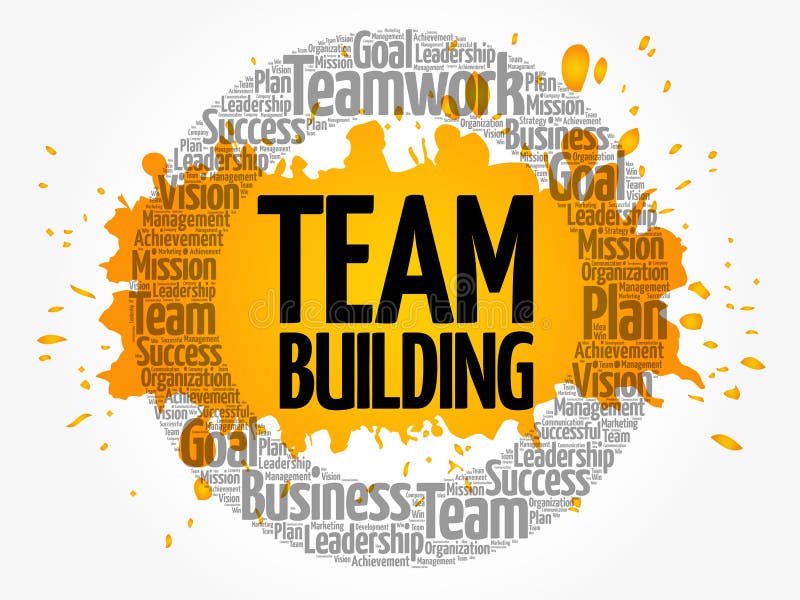 Team Building Word Cloud Collage Stock Illustration - Illustration of ...