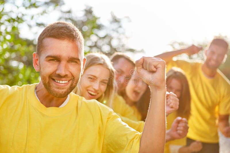 Team Building Workshop Together As a Group Outside Stock Image - Image ...
