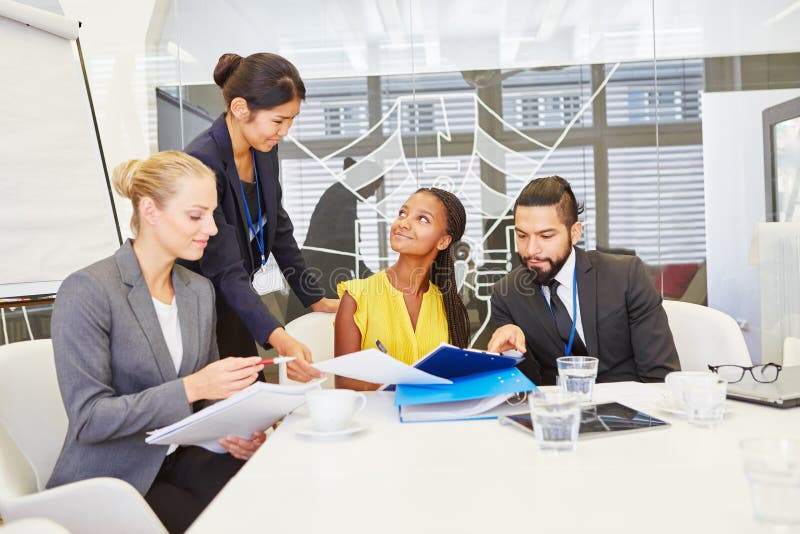 Team in Business Discussion Stock Photo - Image of profession ...