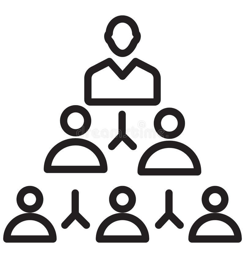 Team, Business Team Isolated Vector Icon Can Be Easily Edit and Modify ...