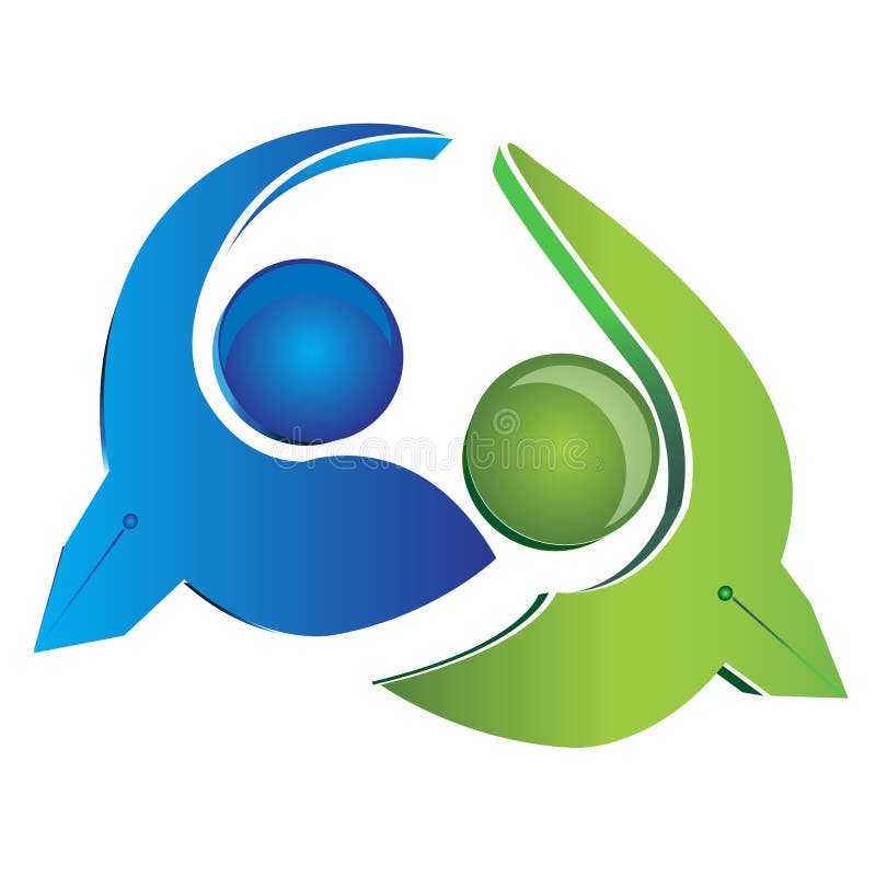 Team business men logo stock vector. Illustration of global - 24422522