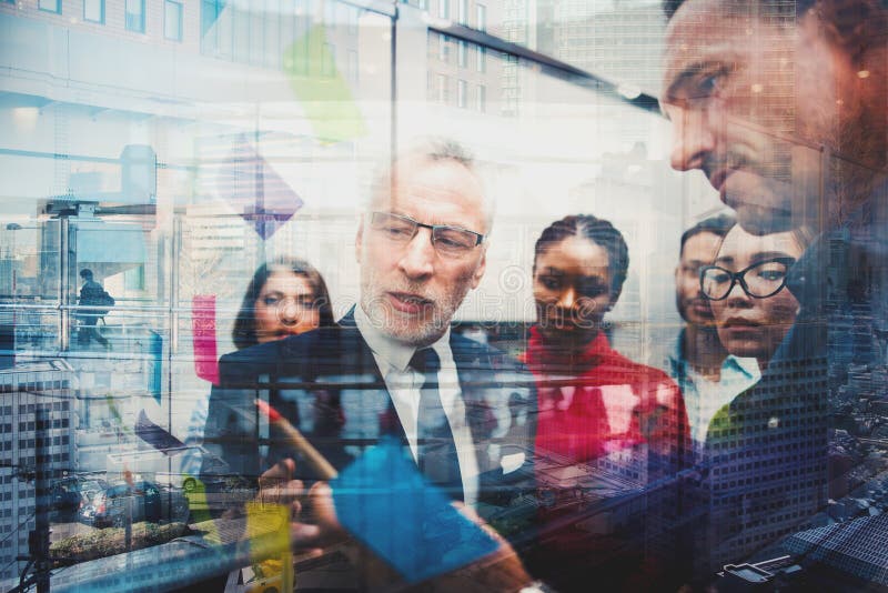 Team of Business People Work Together on a New Creative Project Stock ...