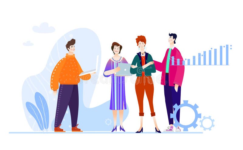 Team of Business Successful and Creative People Stock Illustration ...