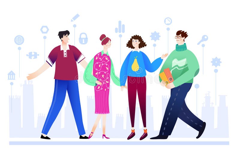 Team of Business Successful and Creative People Stock Illustration ...