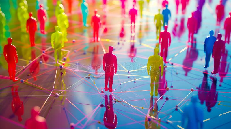 Team Business Support Structure or Unity and Teamwork Concept As a ...