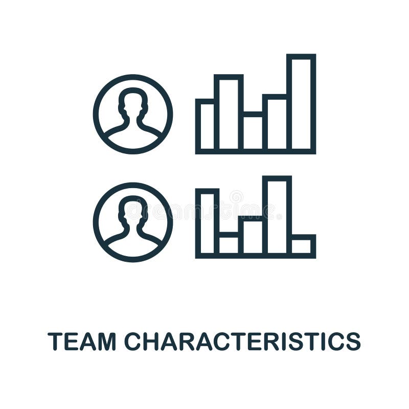 Team Characteristics Icon. Two Colors Premium Design from Management ...
