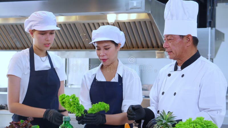 Cooking Preparing Process. Elderly Granny Holding Sieve in Hands Taking ...