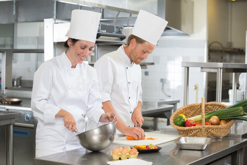 Team Chefs Working in Kitchen Stock Image - Image of length, team: 93279969