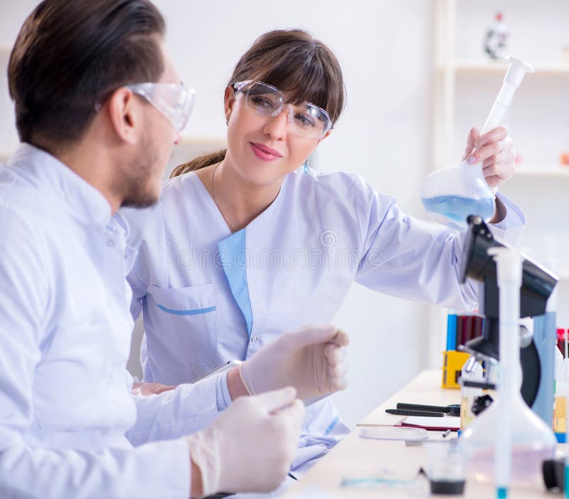 Team of Chemists Working in the Lab Stock Photo - Image of biology ...